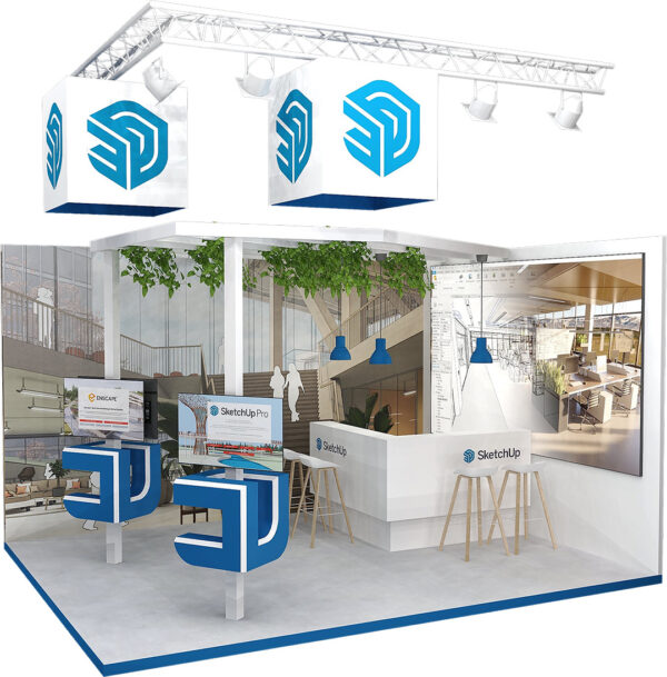 Een stand voor SketchUp vanuit SketchUp | Design8